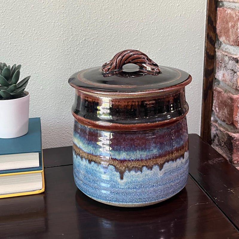 Pottery Jar With Lid - Etsy