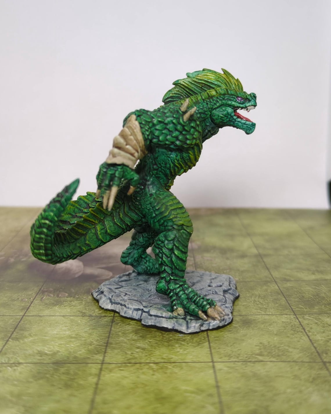 Painted Lizardfolk Render Miniature – D&D / Pathfinder / Fantasy Ttrpgs ...