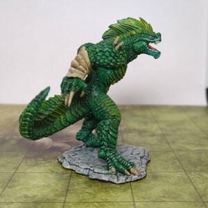 Painted Lizardfolk Render Miniature – D&D / Pathfinder / Fantasy Ttrpgs ...