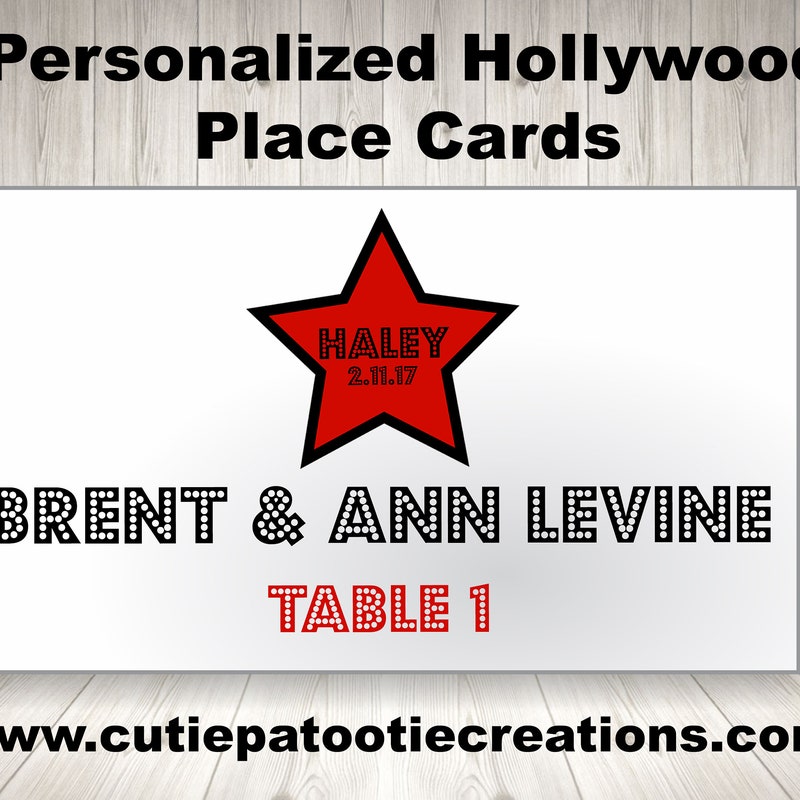 Star Place Cards - Etsy