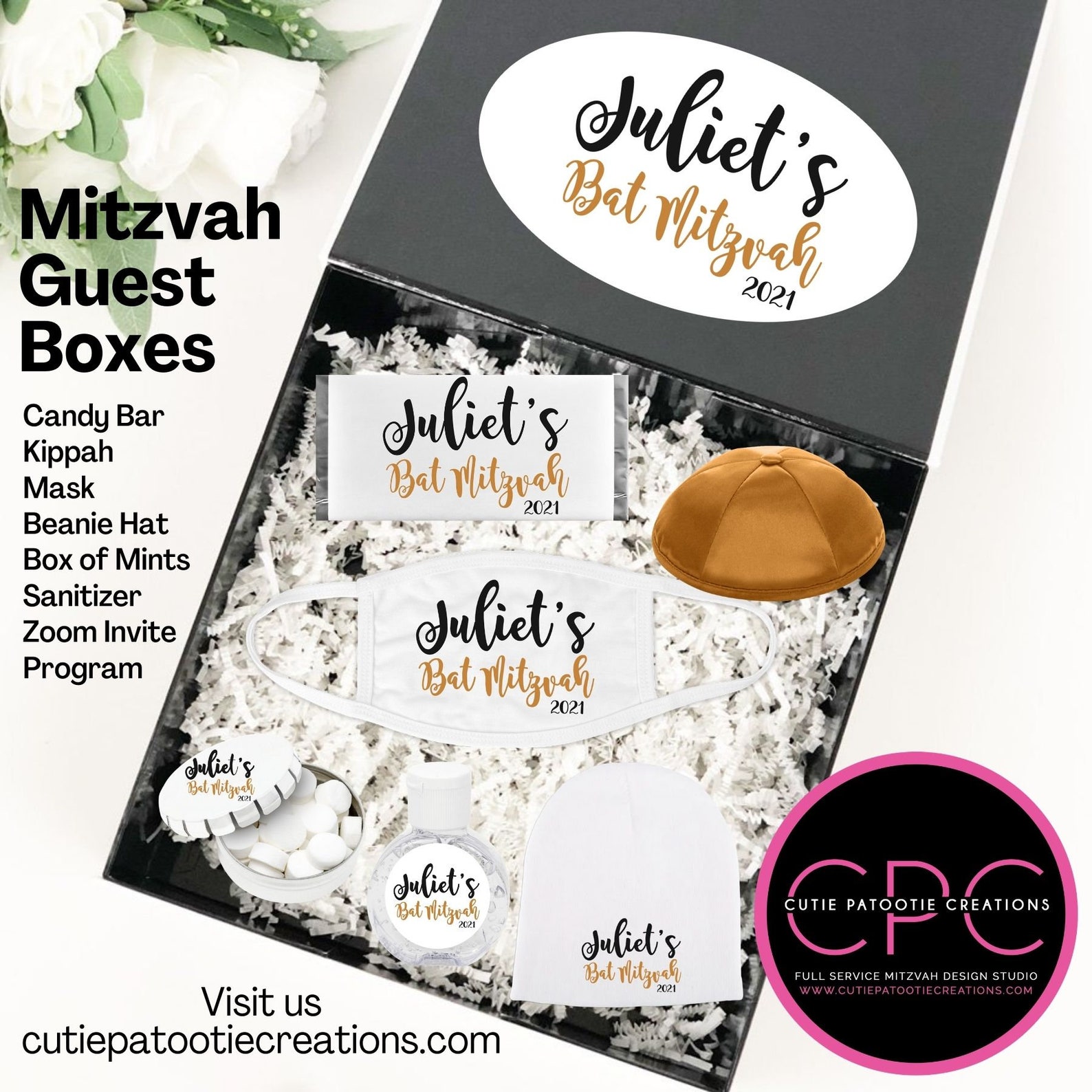 Bar and Bat Mitzvah Guest Boxes Virtual Zoom Mitzvah Service | Etsy