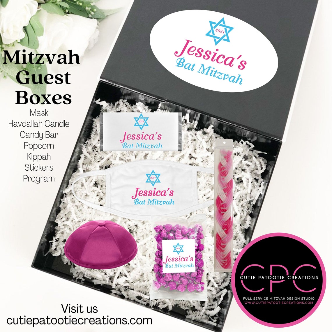 Bar and Bat Mitzvah Guest Boxes Virtual Zoom Mitzvah Service | Etsy