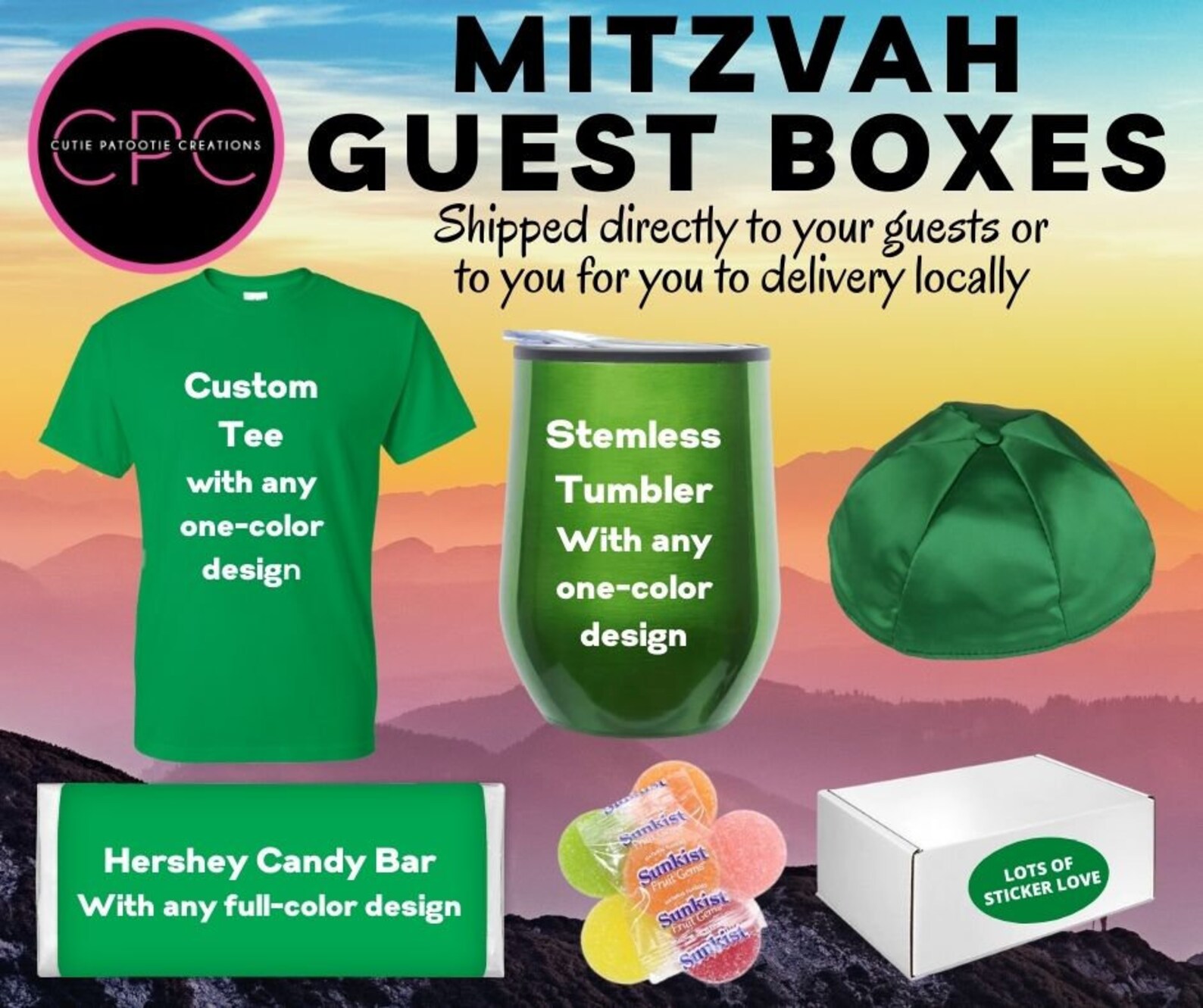 Bar and Bat Mitzvah Guest Boxes Virtual Zoom Mitzvah Service | Etsy