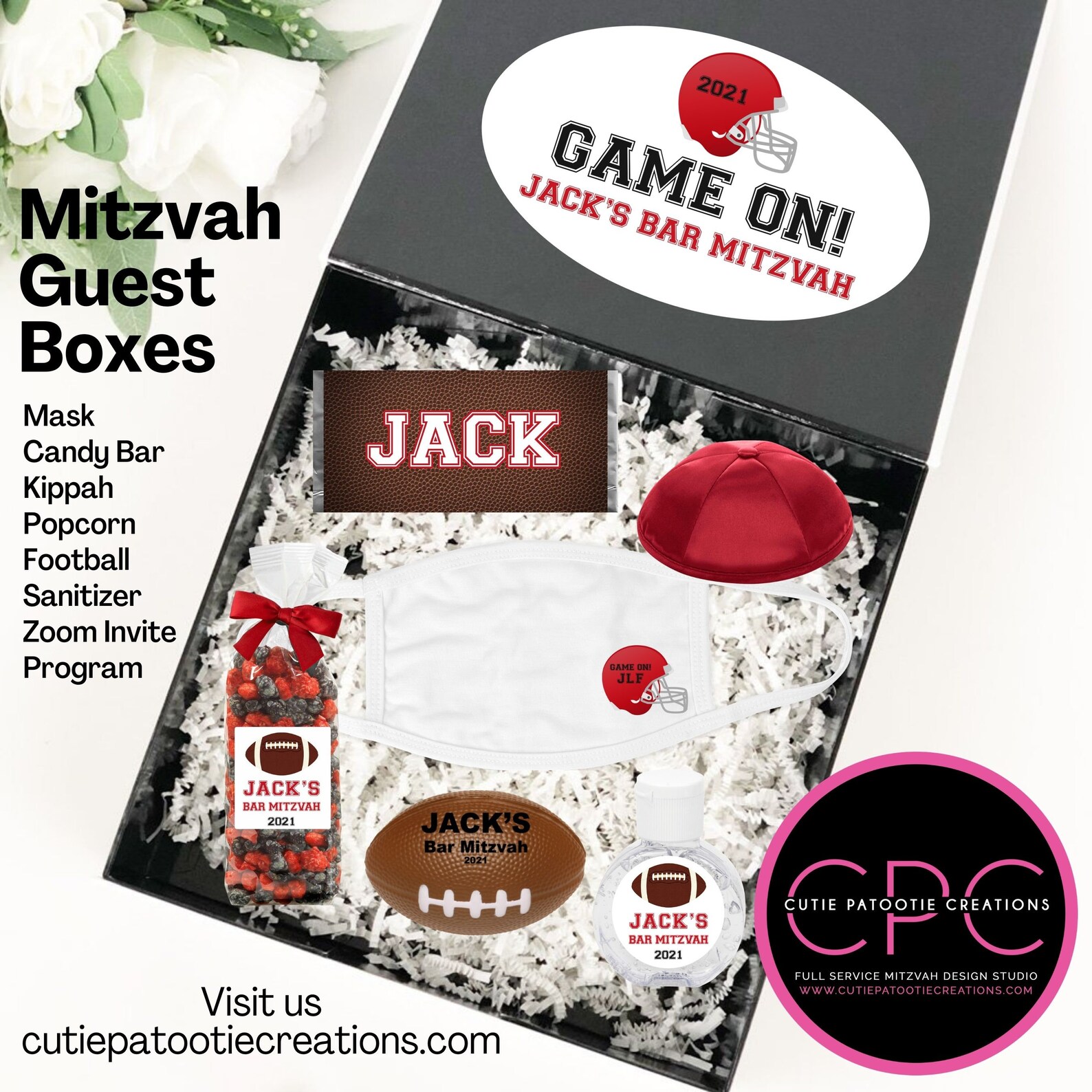 Bar and Bat Mitzvah Guest Boxes Virtual Zoom Mitzvah Service | Etsy
