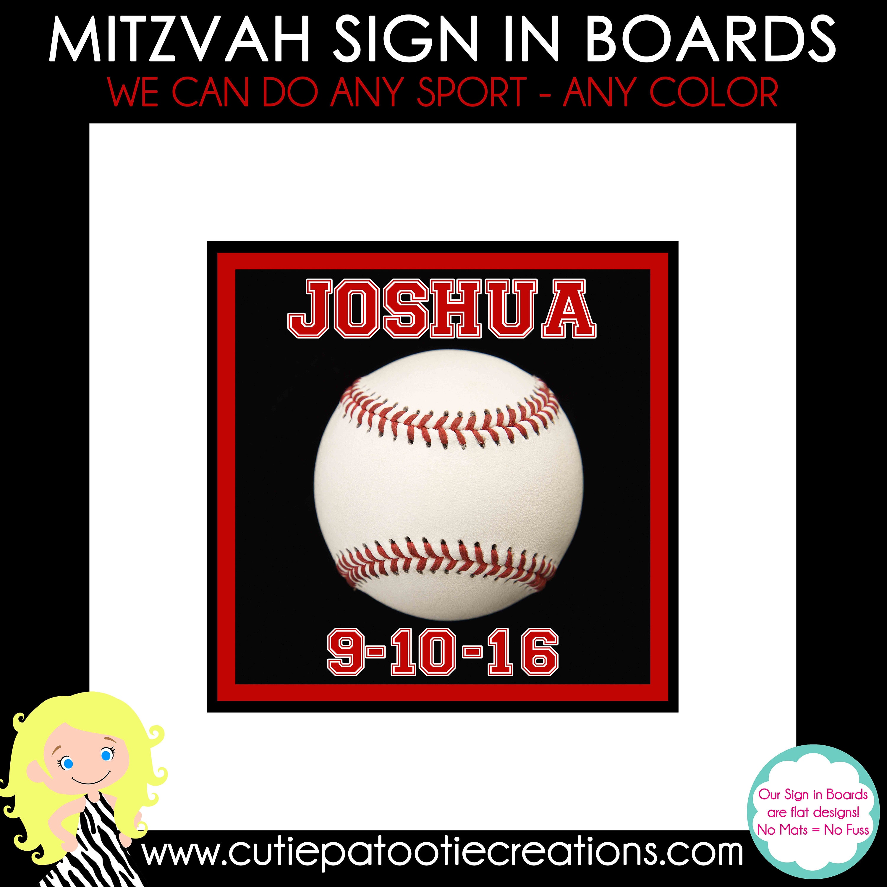 Bar Mitzvah Sign In Boards