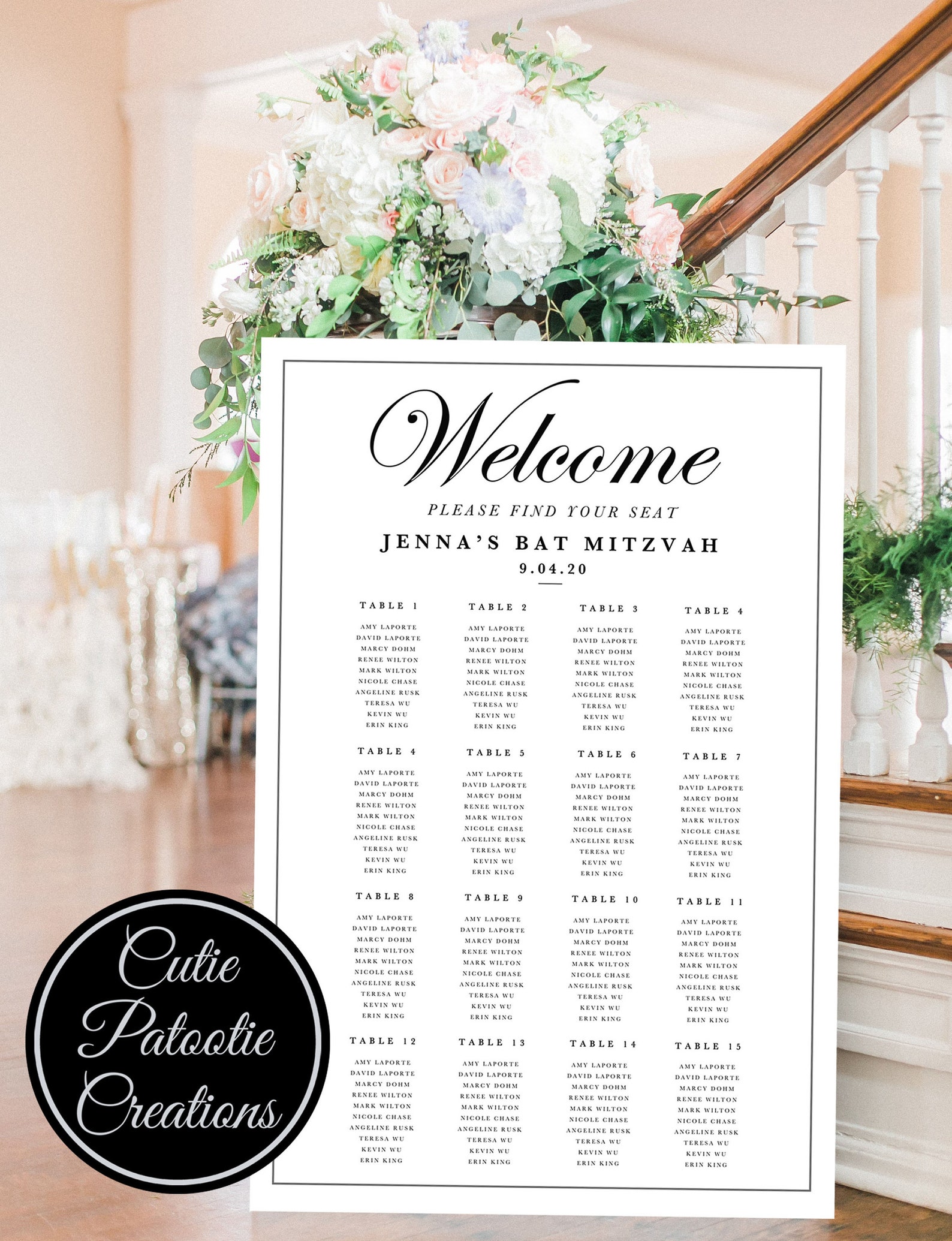 Rustic Seating Chart Wedding Table Plan Seating Plan | Etsy