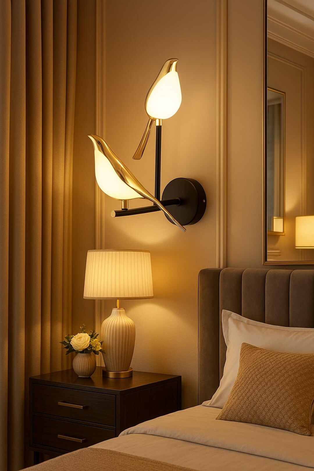 LED Wall Light in the Shape of a Bird – Nordic-inspired Creative ...