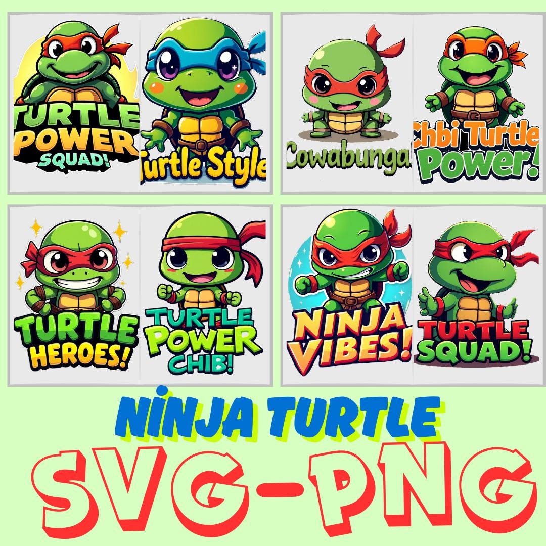 Ninja Turtle SVG | TMNT Clipart for Cricut & Silhouette | Teenage ...