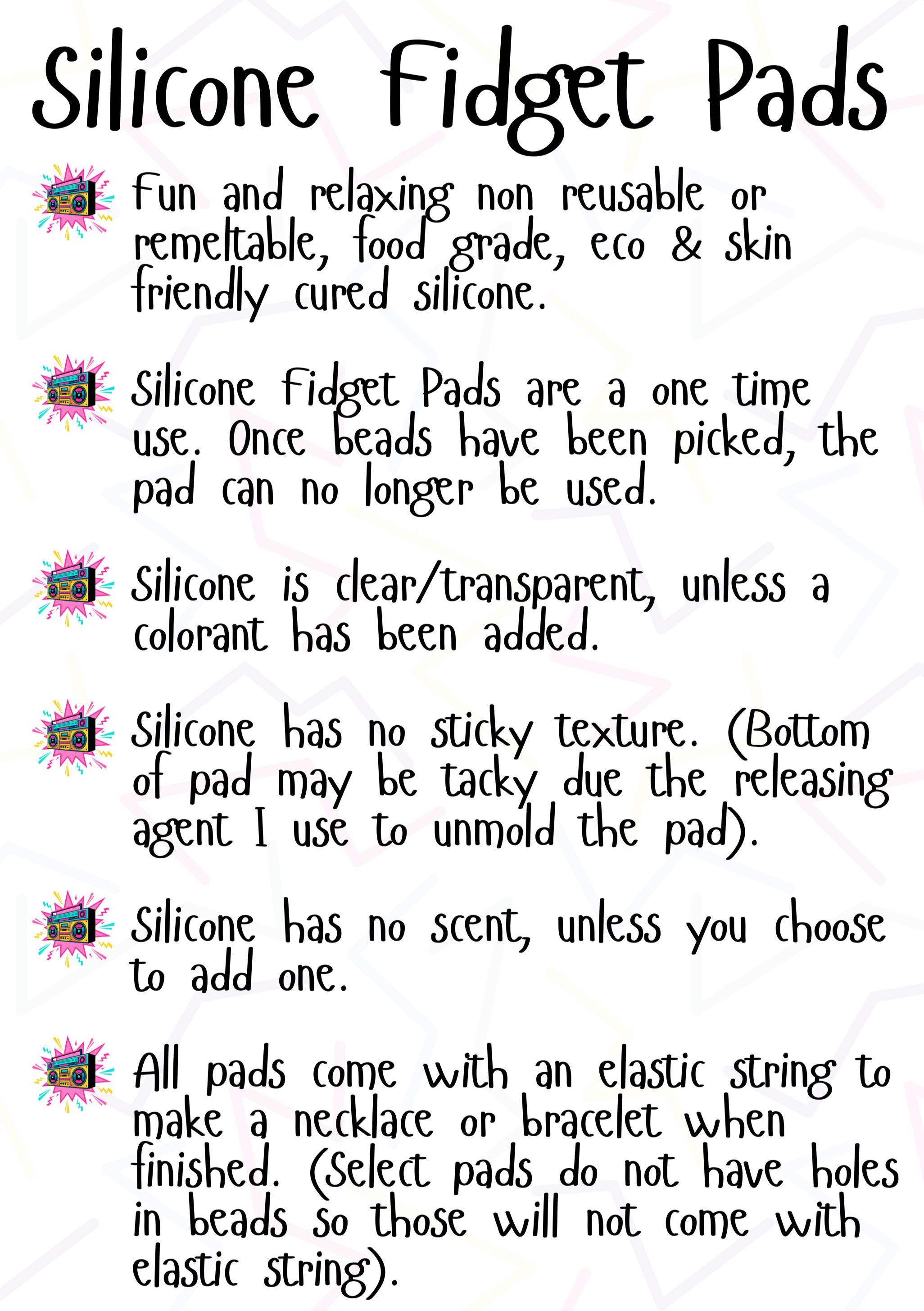 80's Retro Reusable Pick Pad: Alternative Picking Sensory Fidget With ...