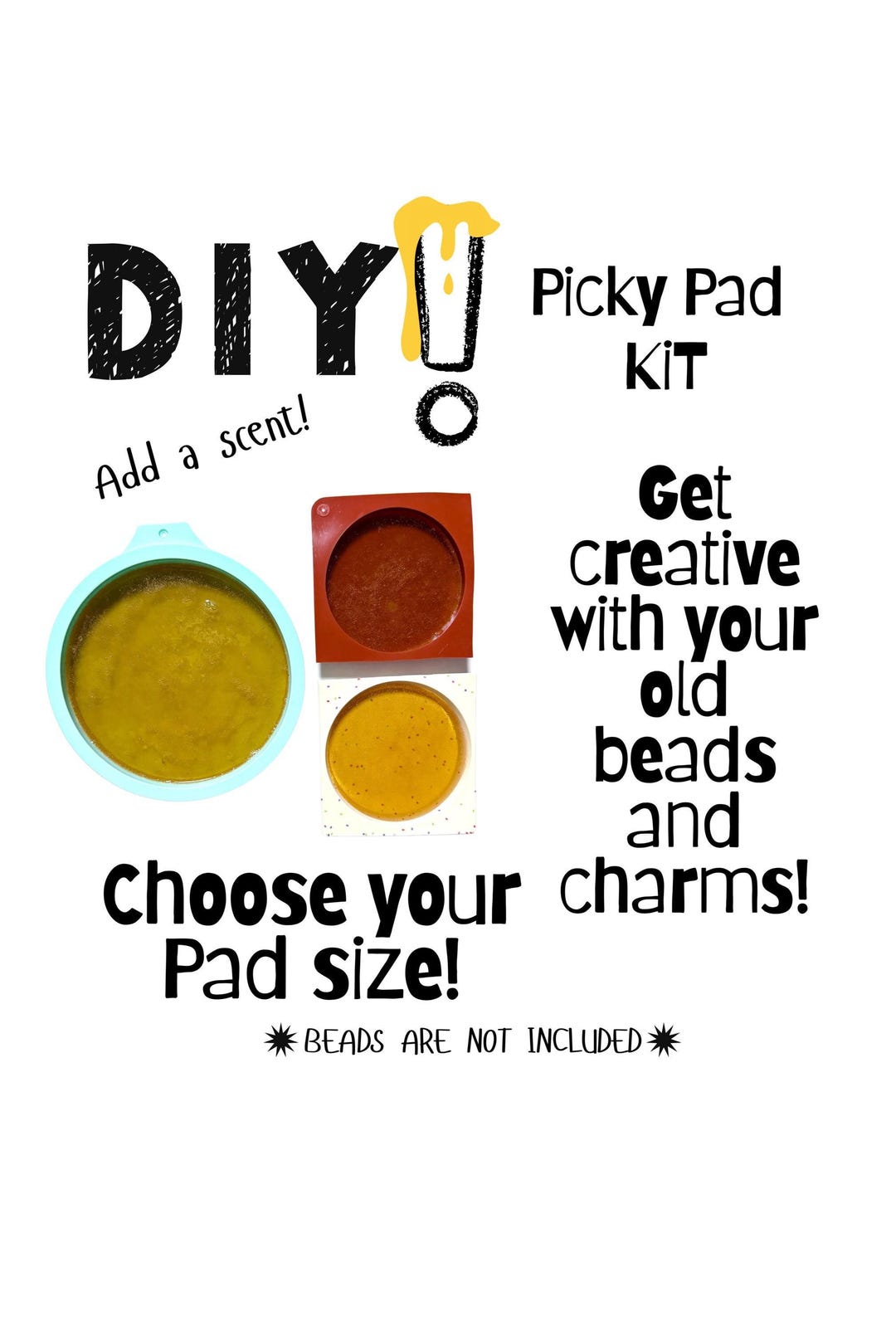 Remelt Picky Pad Mold Kit - Reuse 30+ Times! 4 or 6-inch Molds With ...