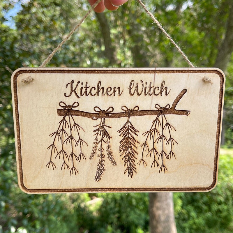 Kitchen Witch Sign - Etsy