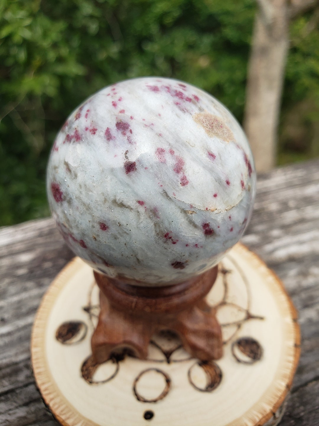 Rubellite Sphere Reiki Charged Powerful Energy Pink - Etsy