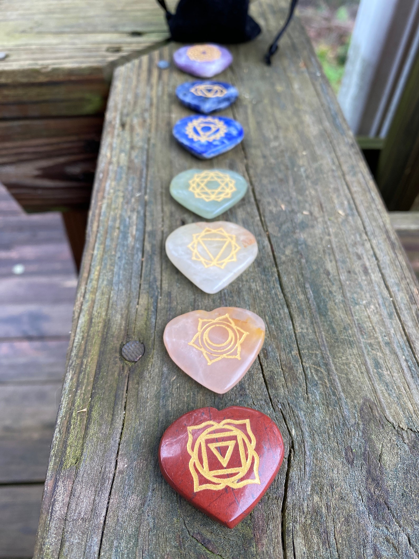 Crystal Heart Chakra Set Balance & Align Your Chakras | Etsy