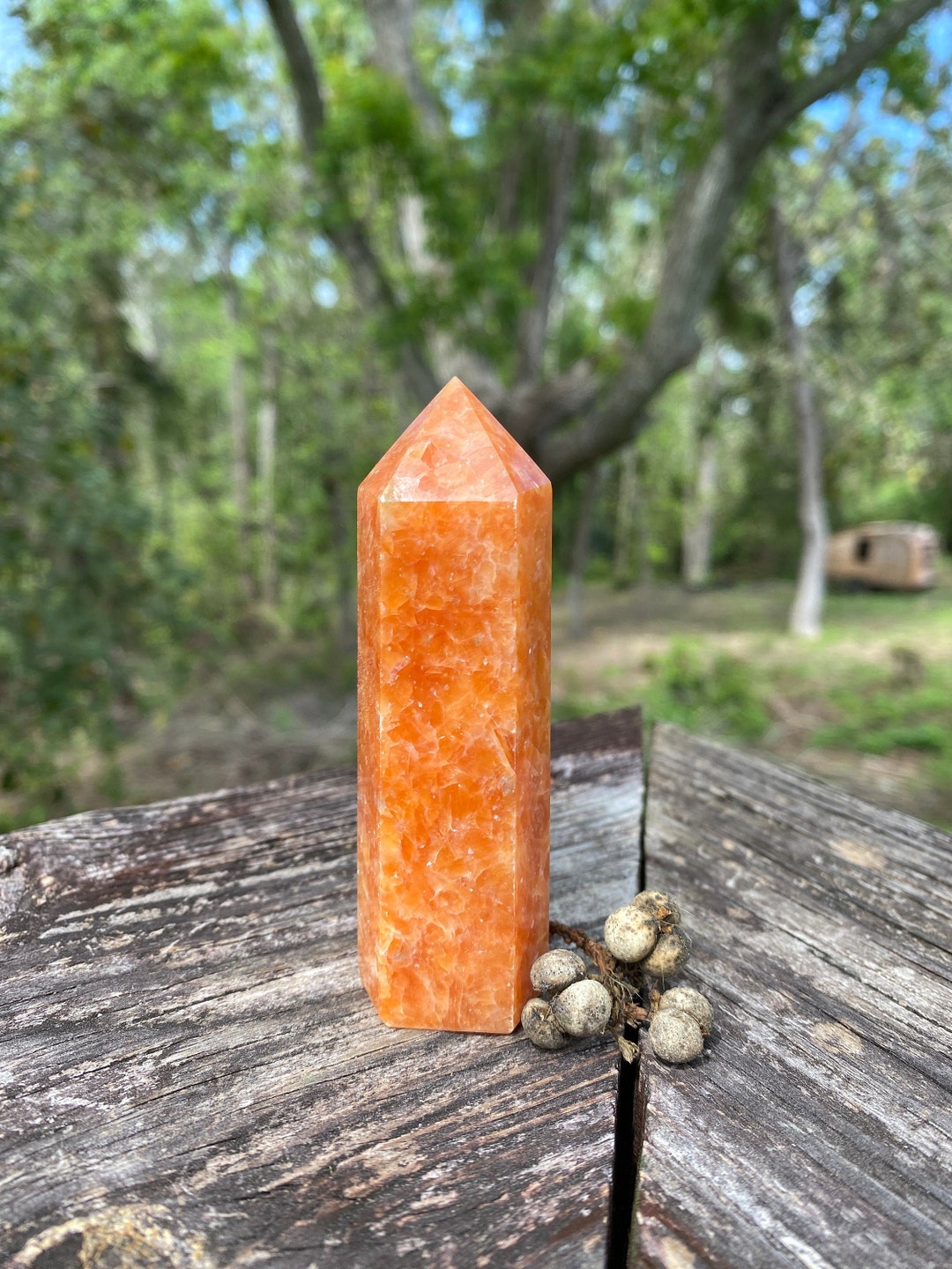 Sunstone Crystal Tower Vibrant Sunstone Point Reiki - Etsy
