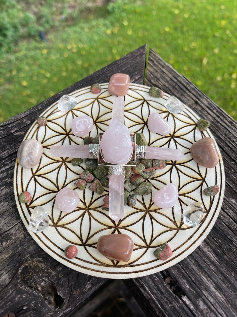 Pregnancy & Childbirth Support Crystal Grid Kit Reiki - Etsy