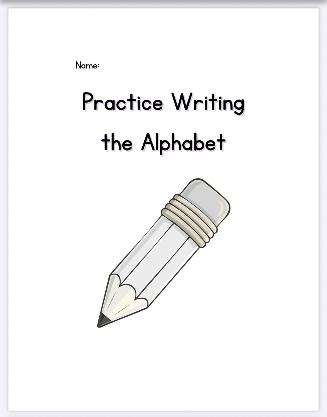 Alphabet Tracing Worksheets Packet - Writing Practice - Printable ...