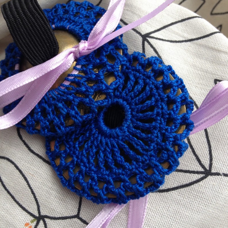 Royal Blue Crocheted Zill Mufflers Finger Cymbal Protectors With ...
