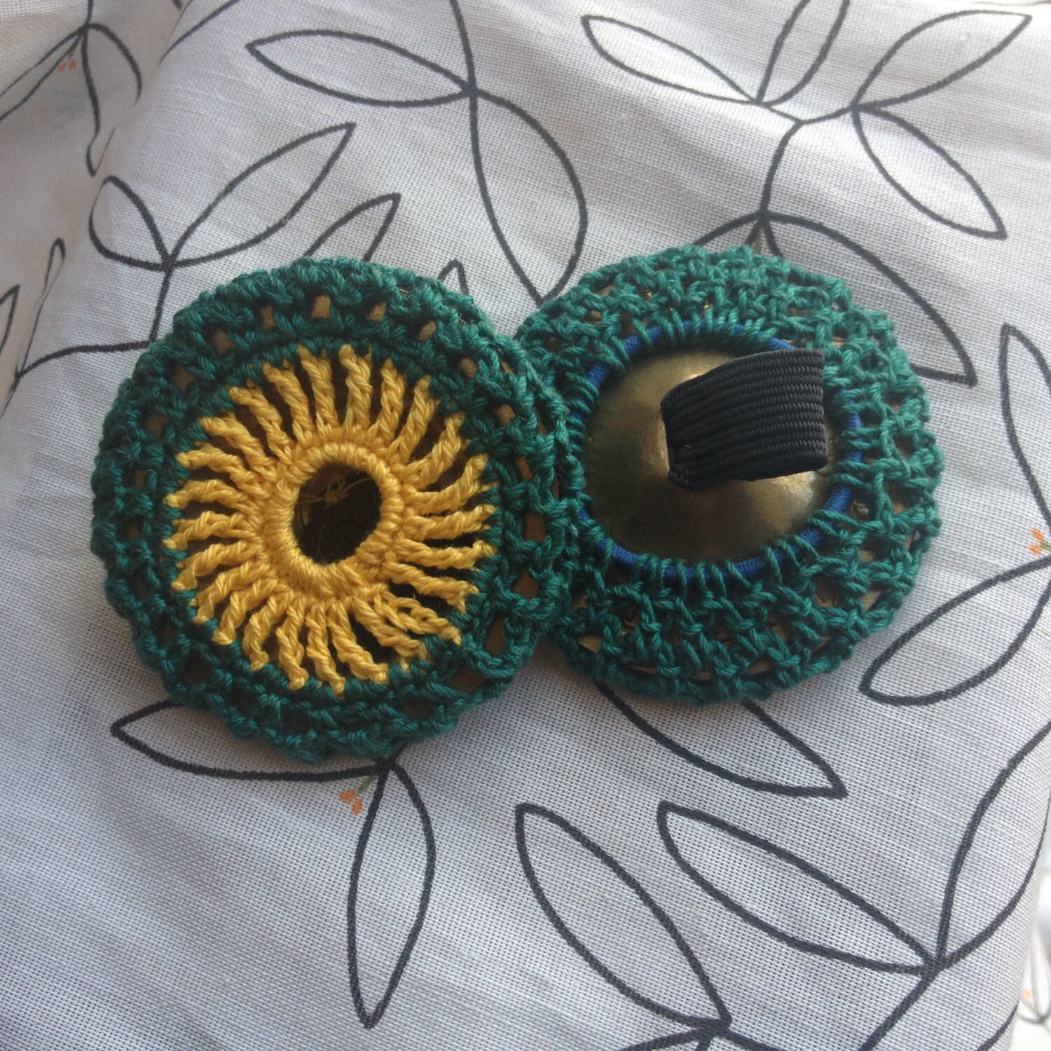 Zill (finger Cymbal) Mufflers - Two-tone - Green and Yellow - Etsy