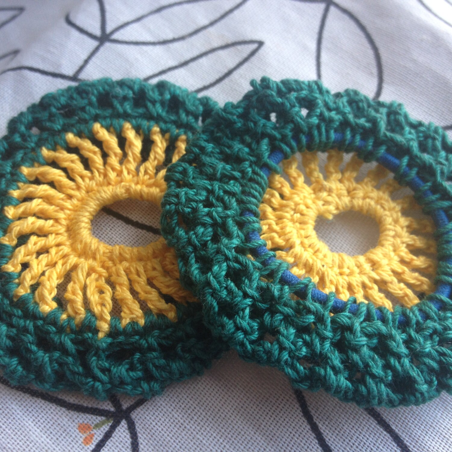 Zill (finger Cymbal) Mufflers - Two-tone - Green and Yellow - Etsy