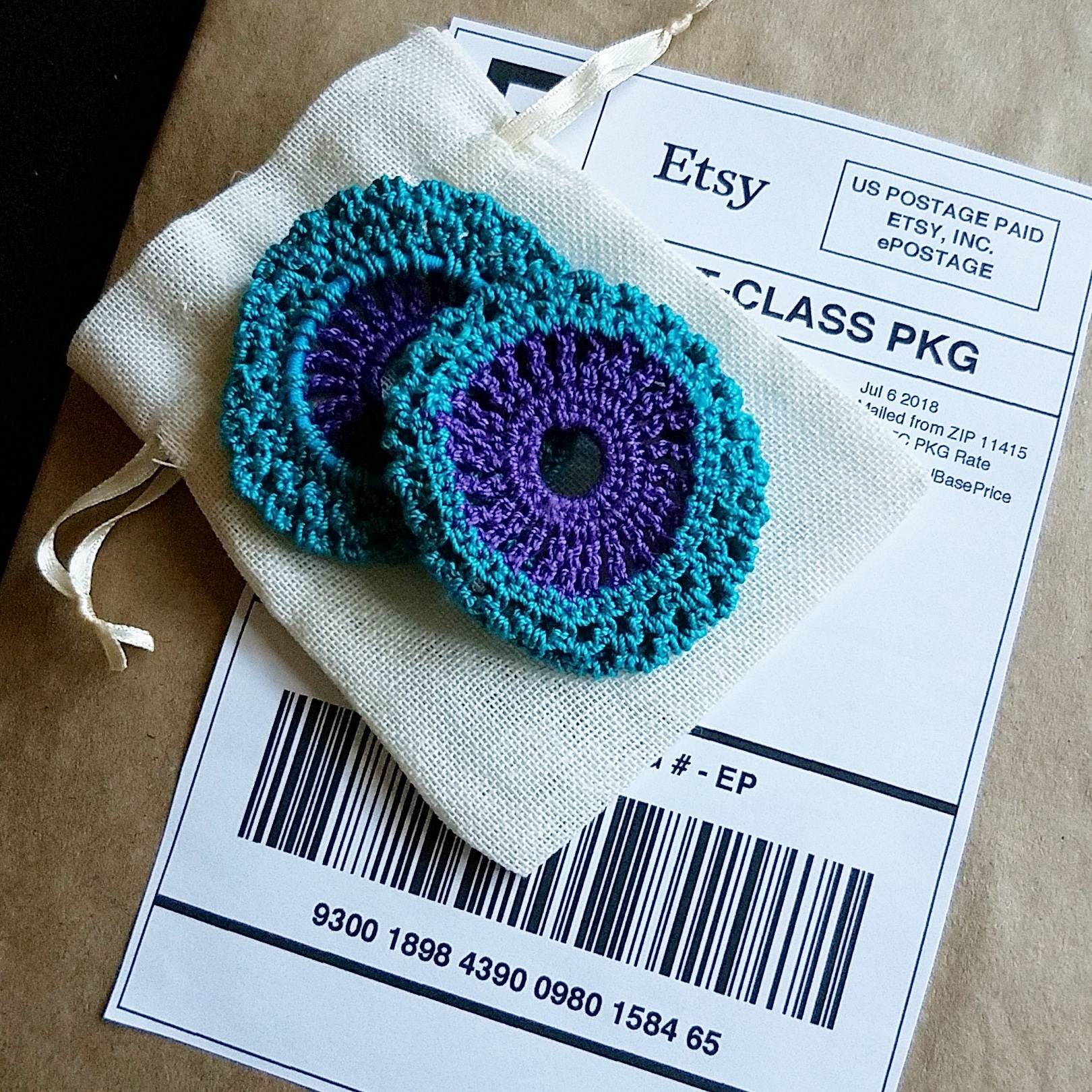 Zill finger Cymbal Mufflers Two-tone Purple/teal With Elastic Closure ...