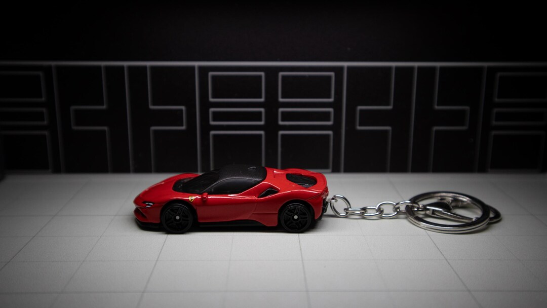 Various Colors Ferrari SF90 Stradale Hot Wheels Keychain - Etsy