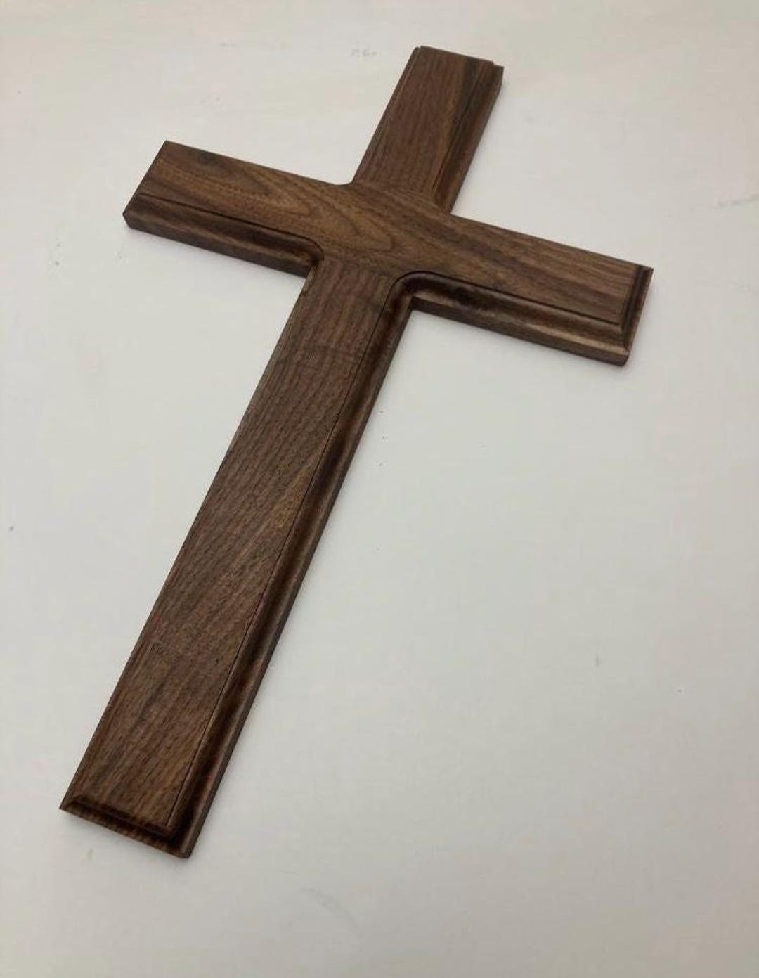 Walnut Wooden Cross – Custom Made - Etsy
