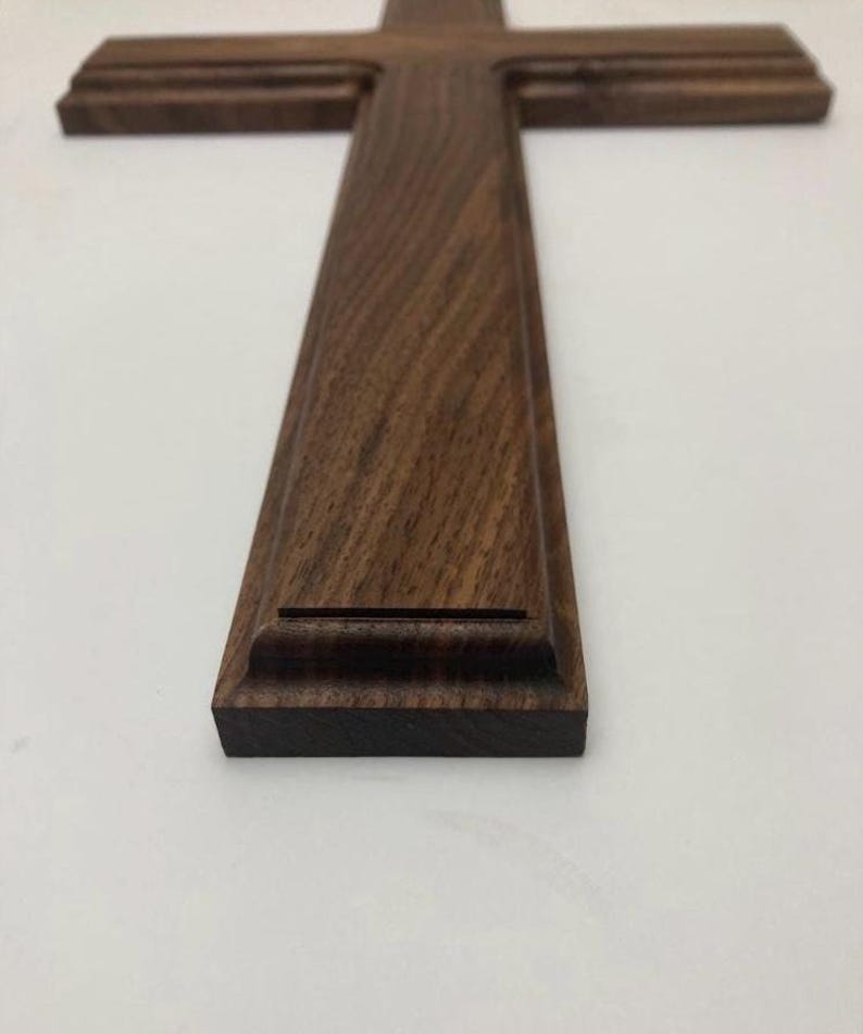 Walnut Wooden Cross – Custom Made - Etsy
