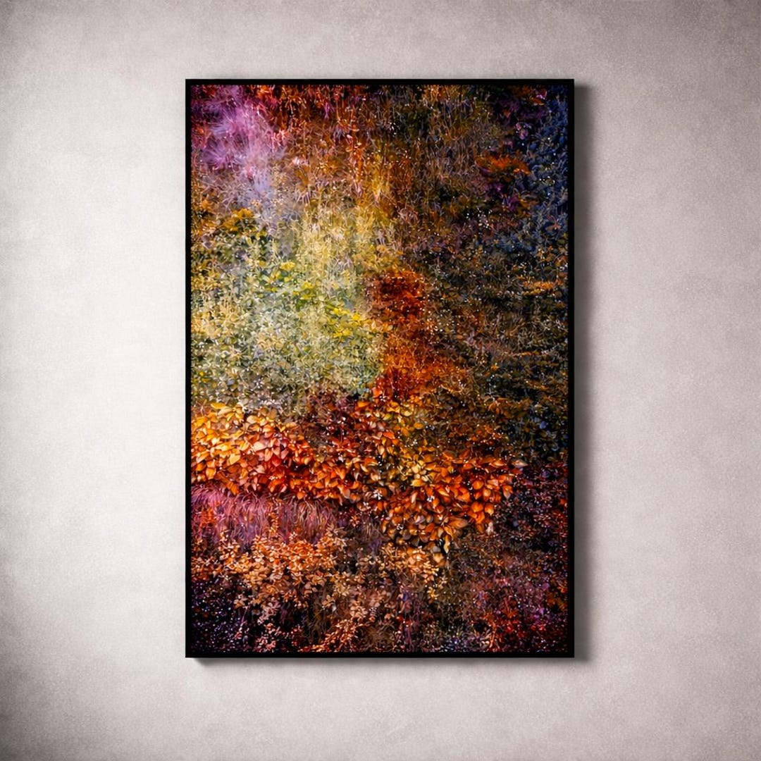 Abstract Botanical Canvas Print - Etsy