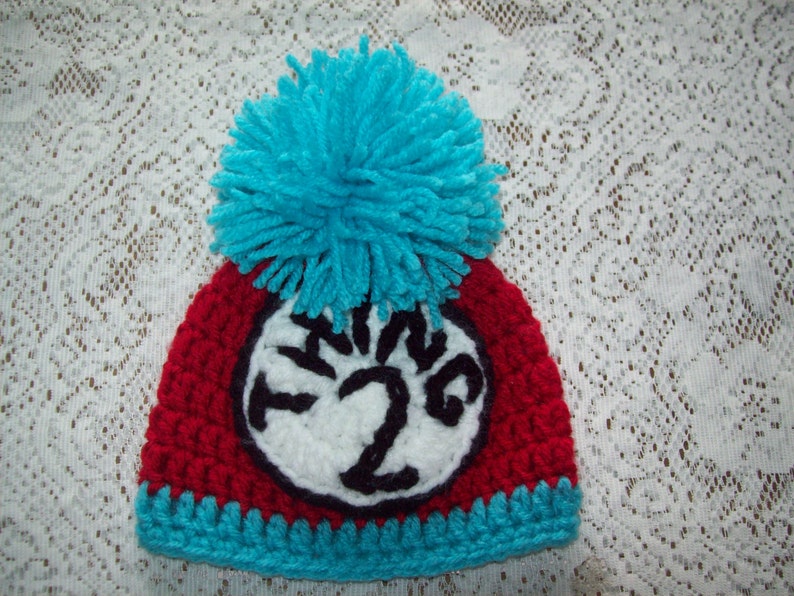 Hand Crochet THING 1 & 2 Infant Baby Toddler Girl Boy Twins - Etsy