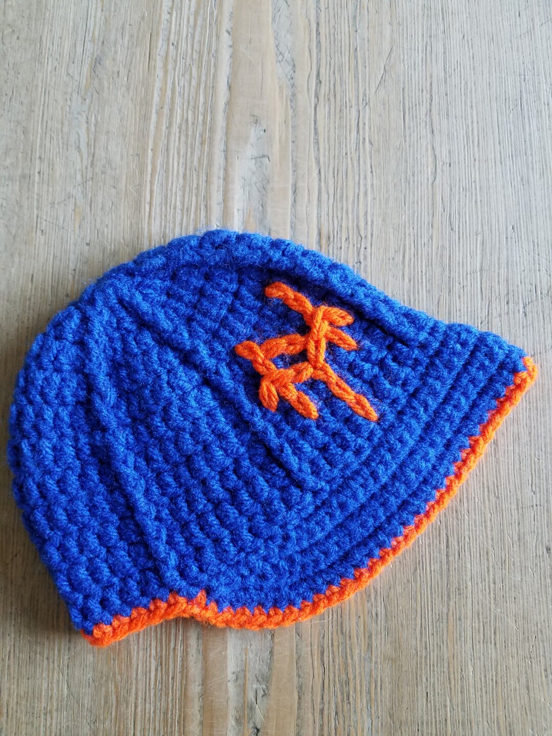 Crochet NY METS Baseball Hat With Brim Infant Baby Photo Prop Sweet Boy ...