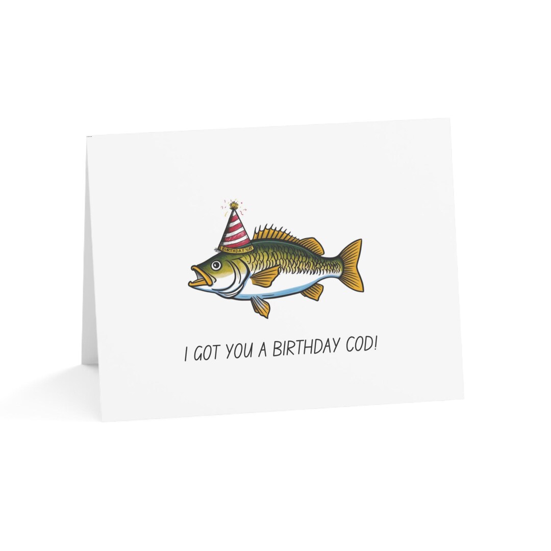 Funny Birthday Greeting Cards - I Got You a Birthday Cod! Perfect for ...