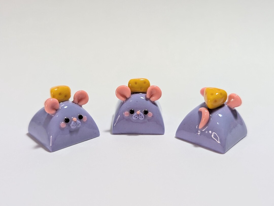 Cheesy Mouse | Cute Artisan Keycap | Handmade - Etsy