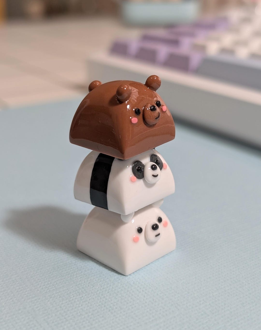 We Bare Bears | Cute Artisan Keycap | Handmade - Etsy