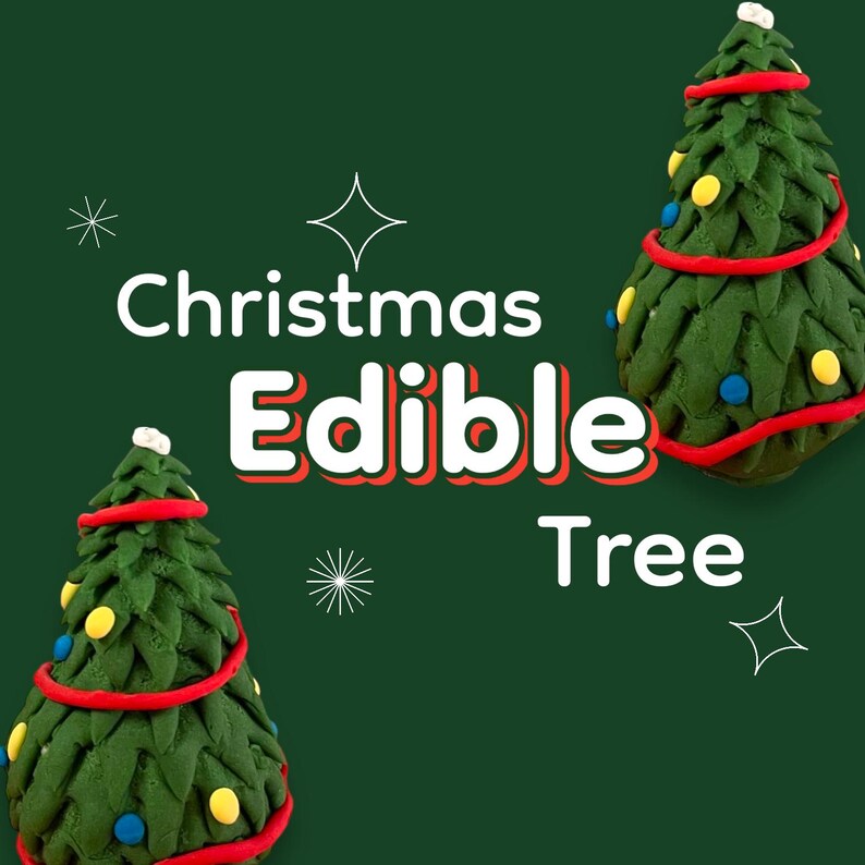 Sugar Christmas Tree Edible Cake Topper Party 3D Decoration Fondant New ...