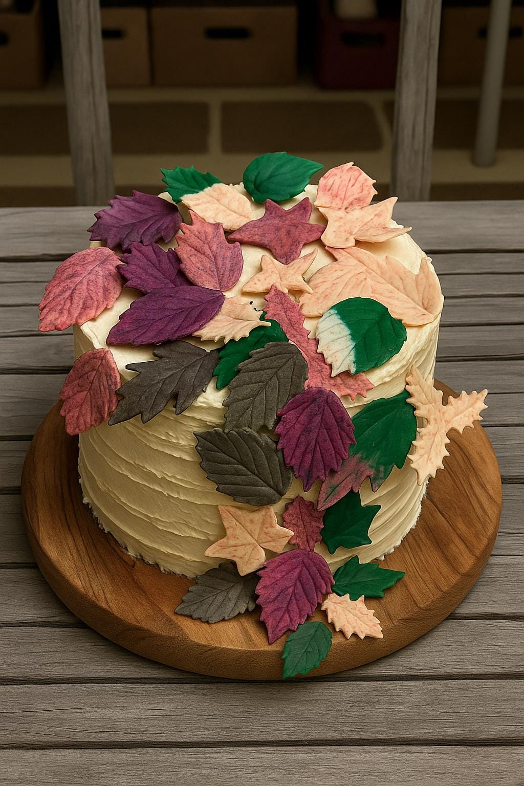 Sugar Paste Leaves, Edible Cake Toppers, Green, Decorations, Roses ...