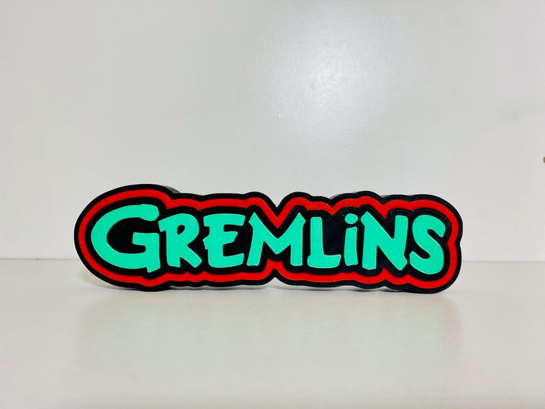 Gremlins Sign, Horror Shelf Display - Etsy