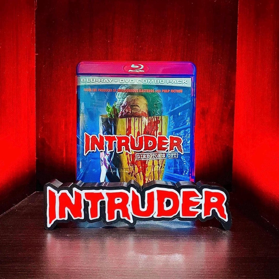 Intruder Sign, Horror Shelf Display - Etsy