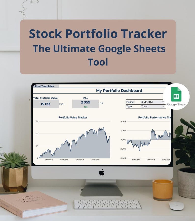 Stock Portfolio Tracker | Investment Tracker | Google Sheets Template ...