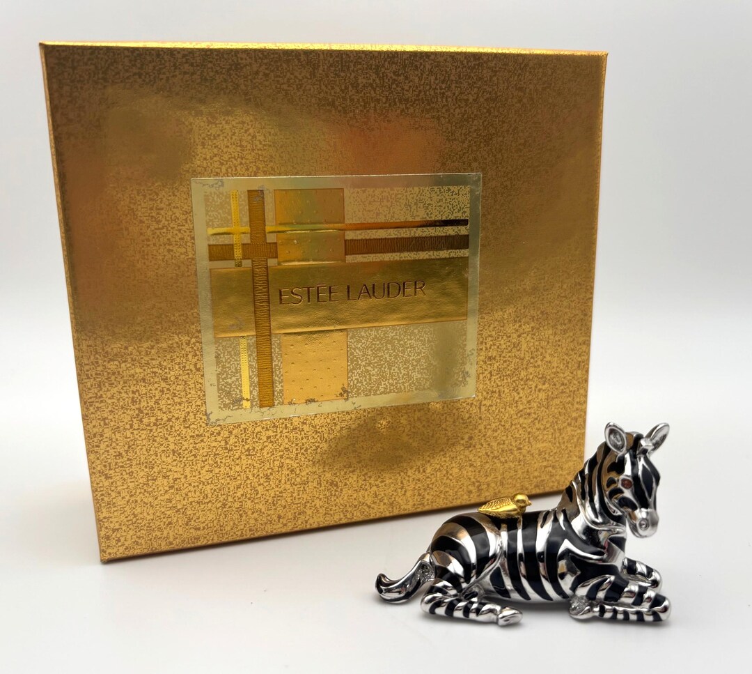 Estee Lauder "zebra" 2001 Solid Perfume Compact Vintage Box/full - Etsy