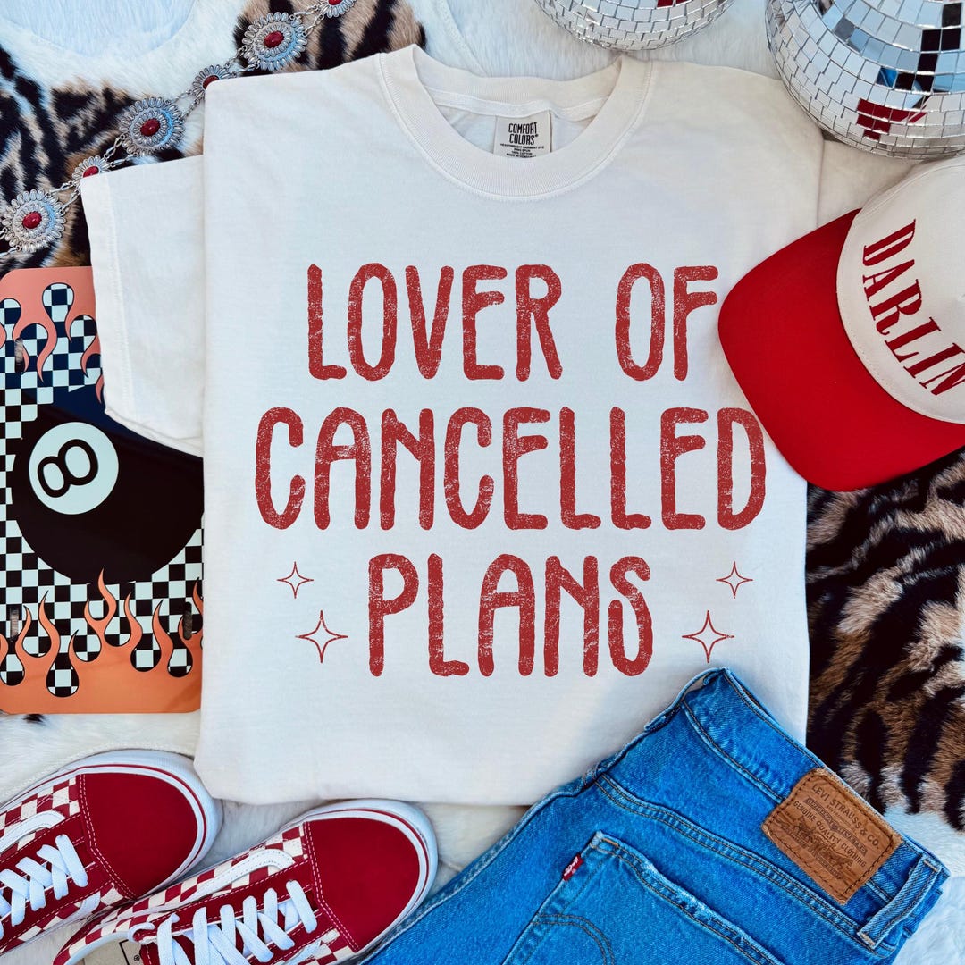 Lover of Cancelled Plans PNG, Funny Introvert Quote Png, Trendy ...