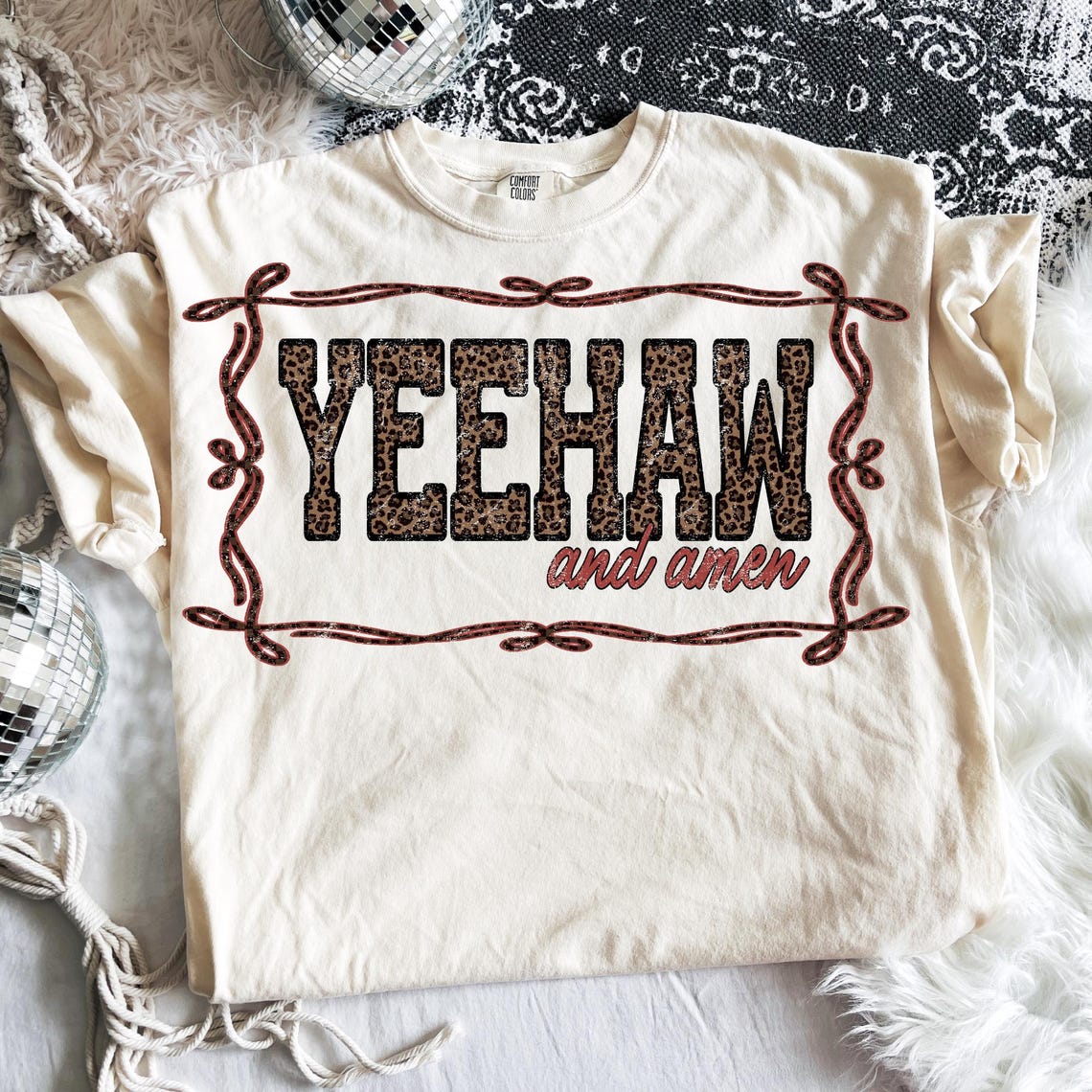 Yeehaw and Amen PNG, Trendy Leopard Western PNG, Rodeo Shirt Design ...