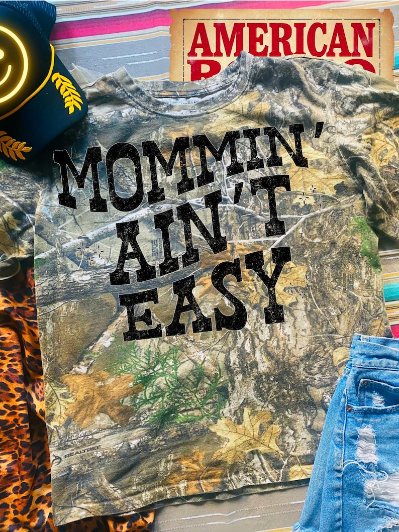 Mommin Aint Easy PNG, Motherhood PNG, Trendy Mom PNG, Retro Distressed ...