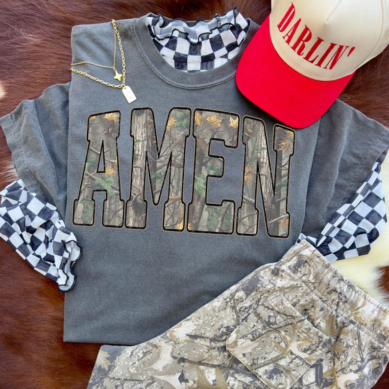Amen Png, Camo Christian PNG, Retro Faith Png, Jesus Png, Bible Verse ...