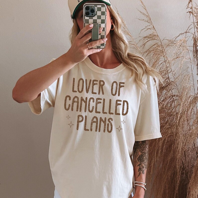 Lover of Cancelled Plans PNG, Funny Introvert Quote Png, Trendy ...