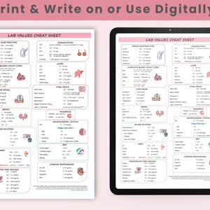 Nursing Lab Values Cheat Sheet + Memory Tricks | Medical Lab ...
