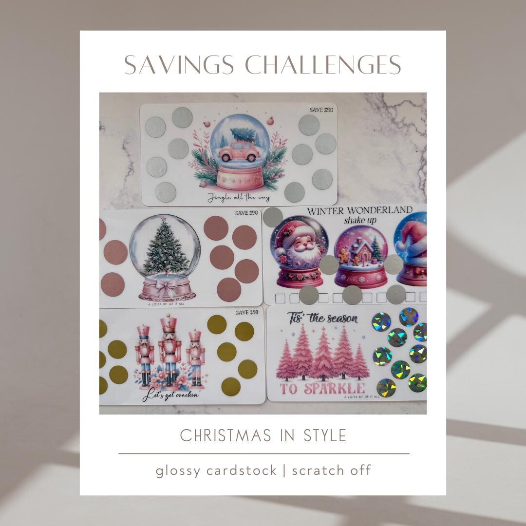 Savings Challenges | Pink Christmas in Style - Etsy