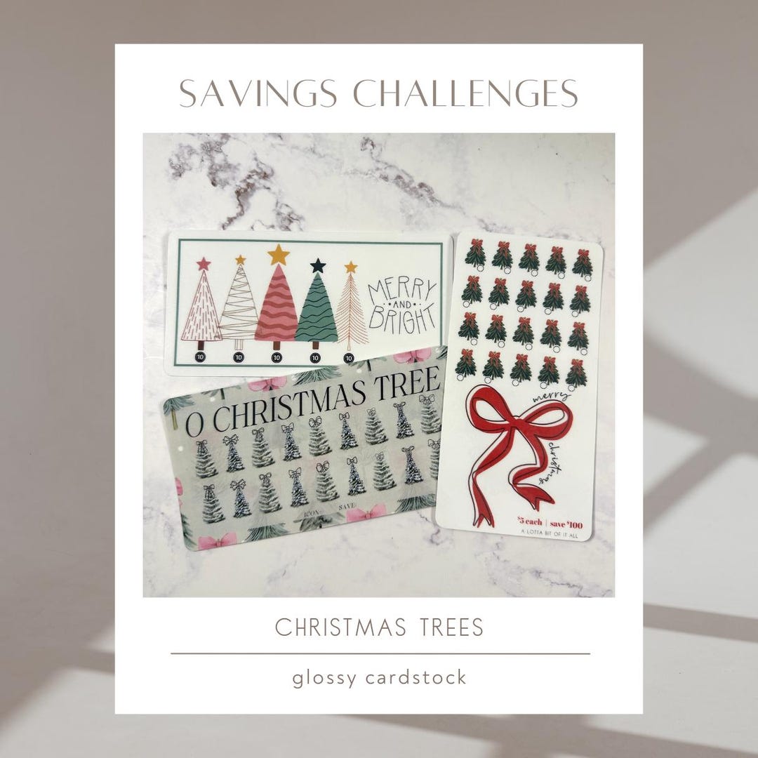 Savings Challenges | Christmas Trees - Etsy