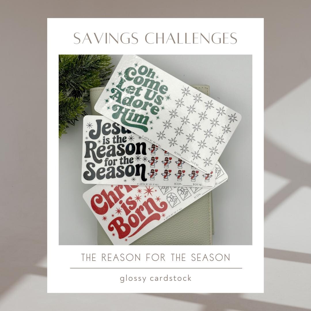 Savings Challenges | Reason for the Season - Etsy
