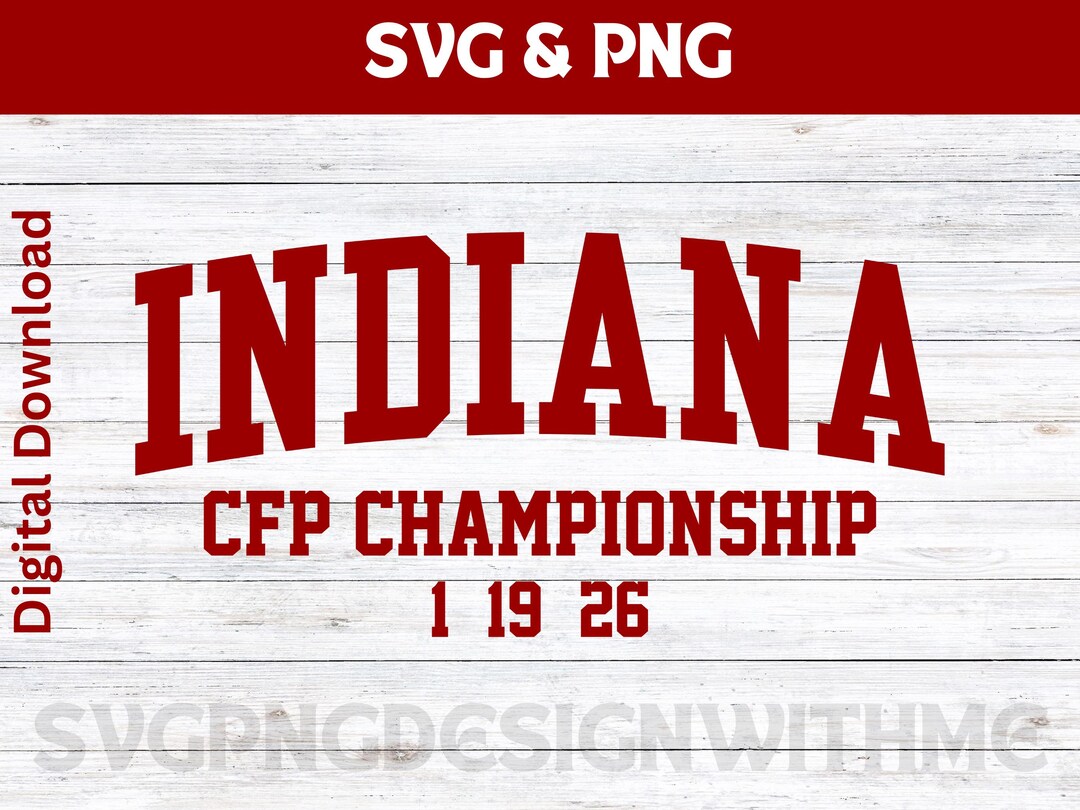 Indiana Hoosiers Varsity Font SVG PNG, Digital Download - Etsy