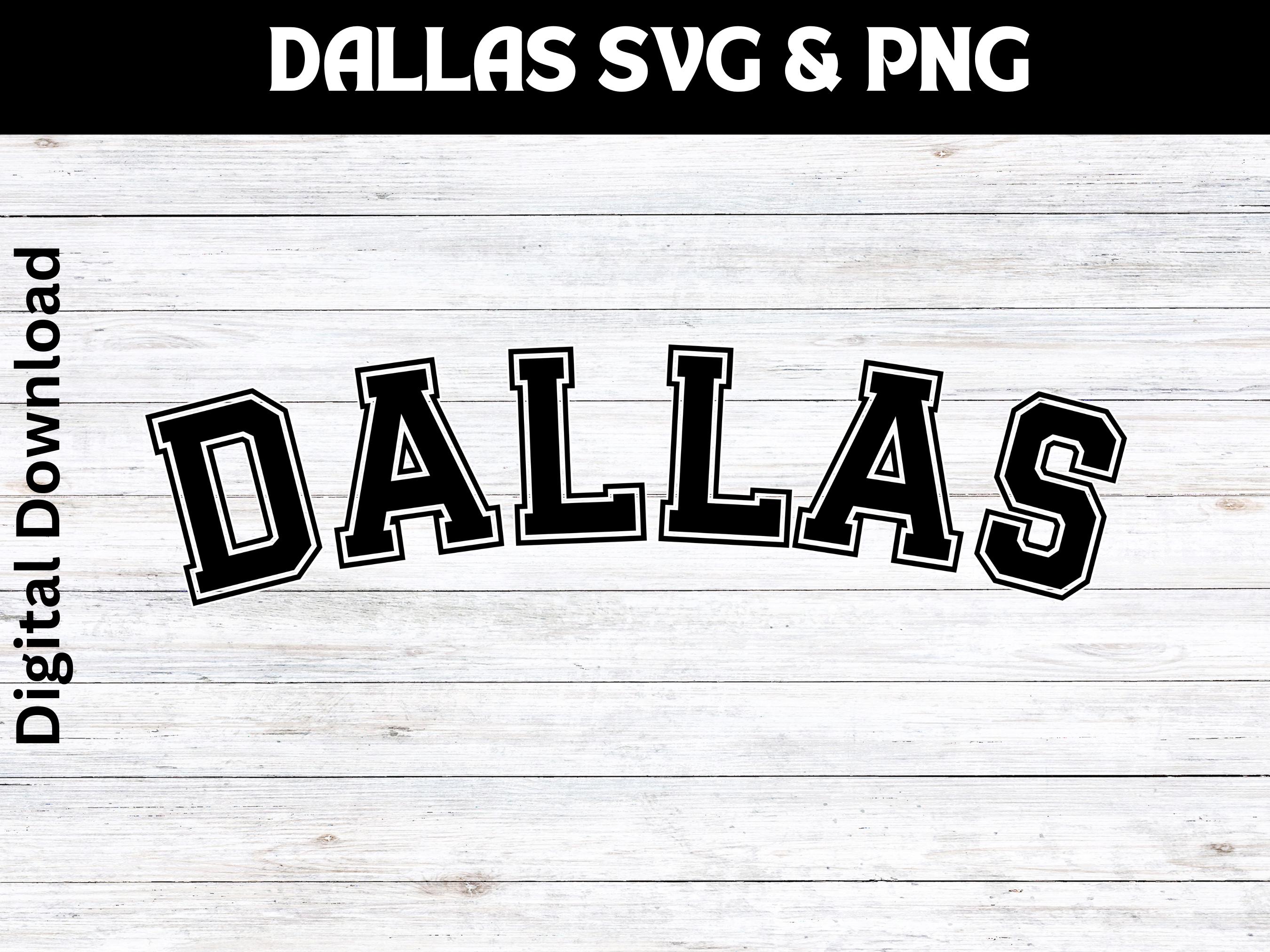 Dallas Png, Dallas Svg, Dallas Varsity Letters SVG, College Font Svg ...